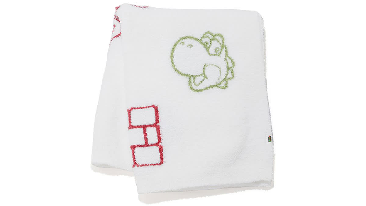 2024【SUPER MARIO™️】Baby Moco Jacquard Blanket - Off White - Nintendo Official Site
